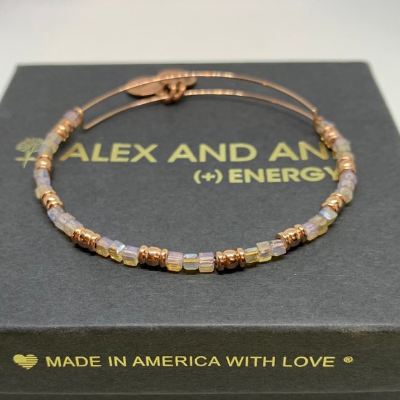 Alex and Ani | Jewelry | New Alex And Ani Rose Gold Energy Bangle ...